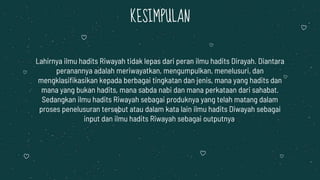 ilmu hadist riwayah dan dirayah | PPTX