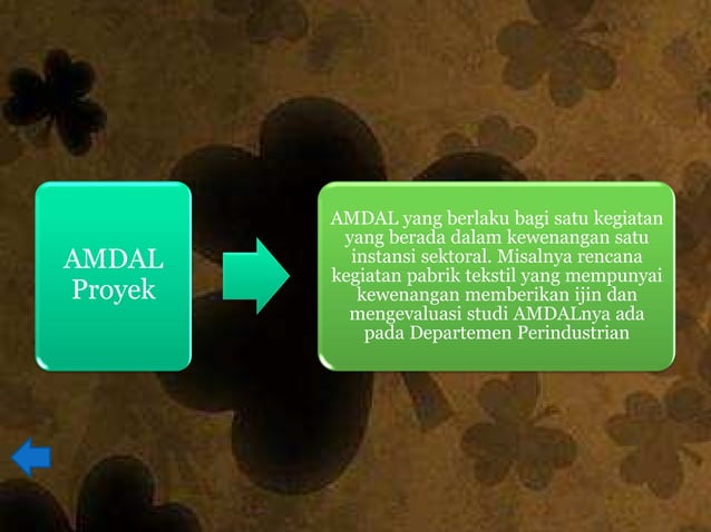 PPT Analisis Dampak Lingkungan pada mata kuliah Manajemen Proyek | PPTX