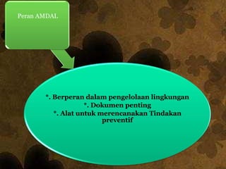 PPT Analisis Dampak Lingkungan pada mata kuliah Manajemen Proyek | PPTX