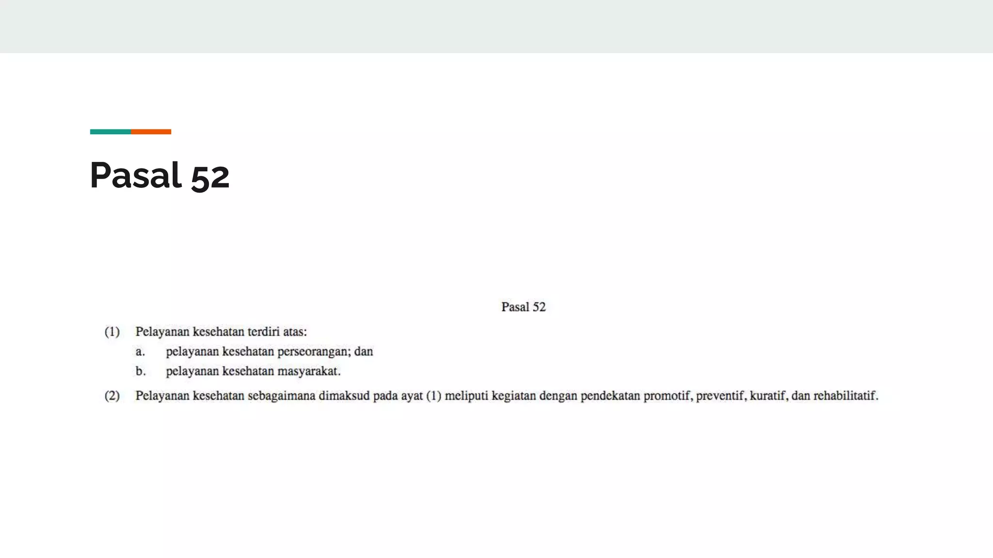 telaah uu no. 36 tahun 2009 tentang kesehatan | PPT