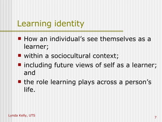 Adult museum visitors' learning identities | PPT