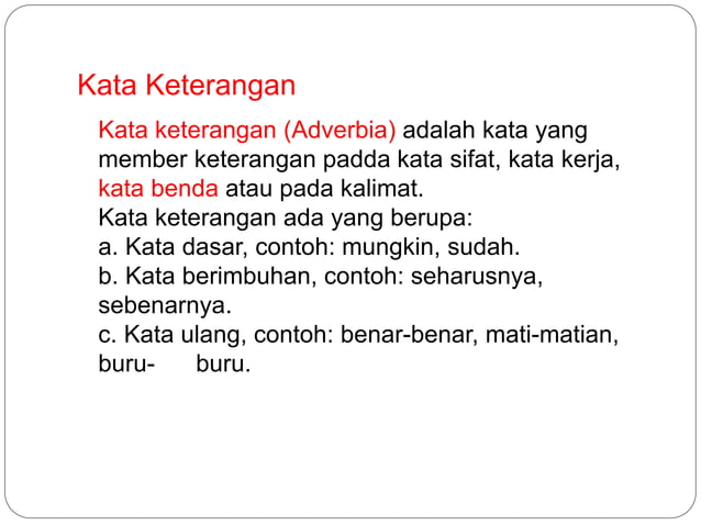 Kata Depan & Kata Keterangan | PPTX