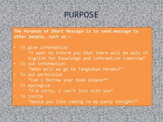 Short Message | PPTX