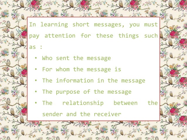 Short Message | PPTX