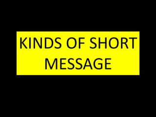 Short Message | PPTX