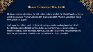 KEL 7-PPT AGAMA- Ilmu Faroid Pembagian Harta waris dan Ahli Waris.pptx