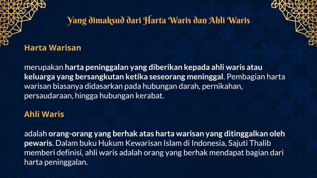 KEL 7-PPT AGAMA- Ilmu Faroid Pembagian Harta waris dan Ahli Waris.pptx