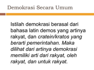 Demokrasi dalam Islam | PPTX