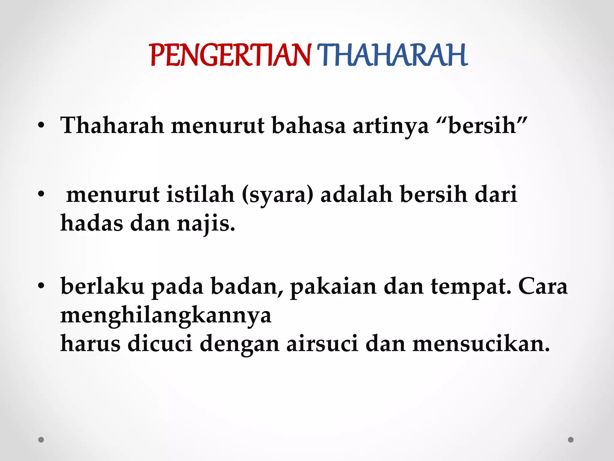 Kel 7 fiqh thaharah | PPTX