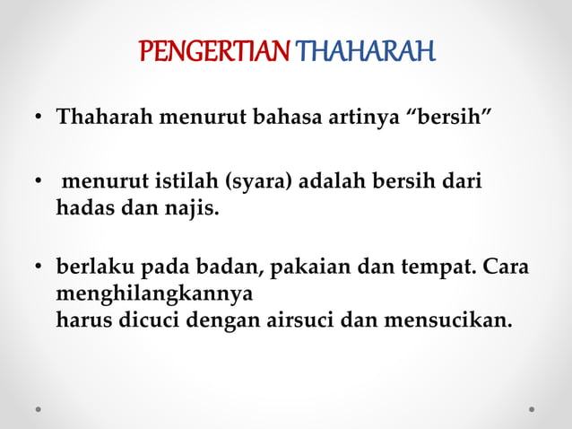 Kel 7 fiqh thaharah | PPTX