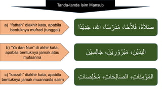 Tanda-tanda Isim Mansub | PPTX