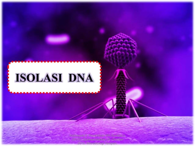 Mekanisme Transfer & Isolasi DNA | PPTX