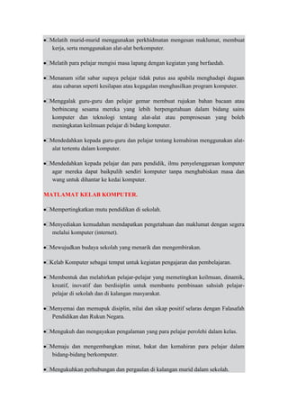 Kelab komputer | DOCX