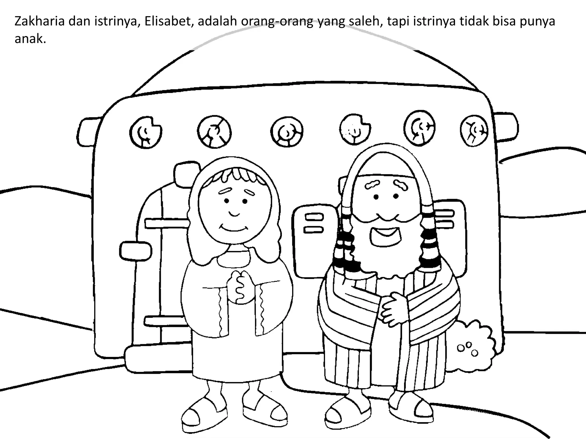 Kelahiran Yohanes Pembaptis: halaman mewarnai | PDF