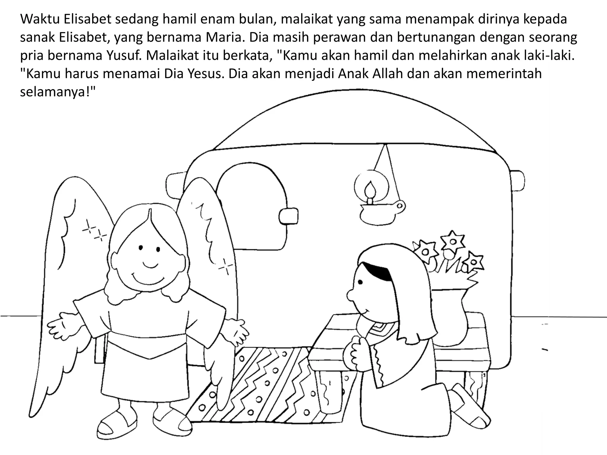 Kelahiran Yohanes Pembaptis: halaman mewarnai | PDF