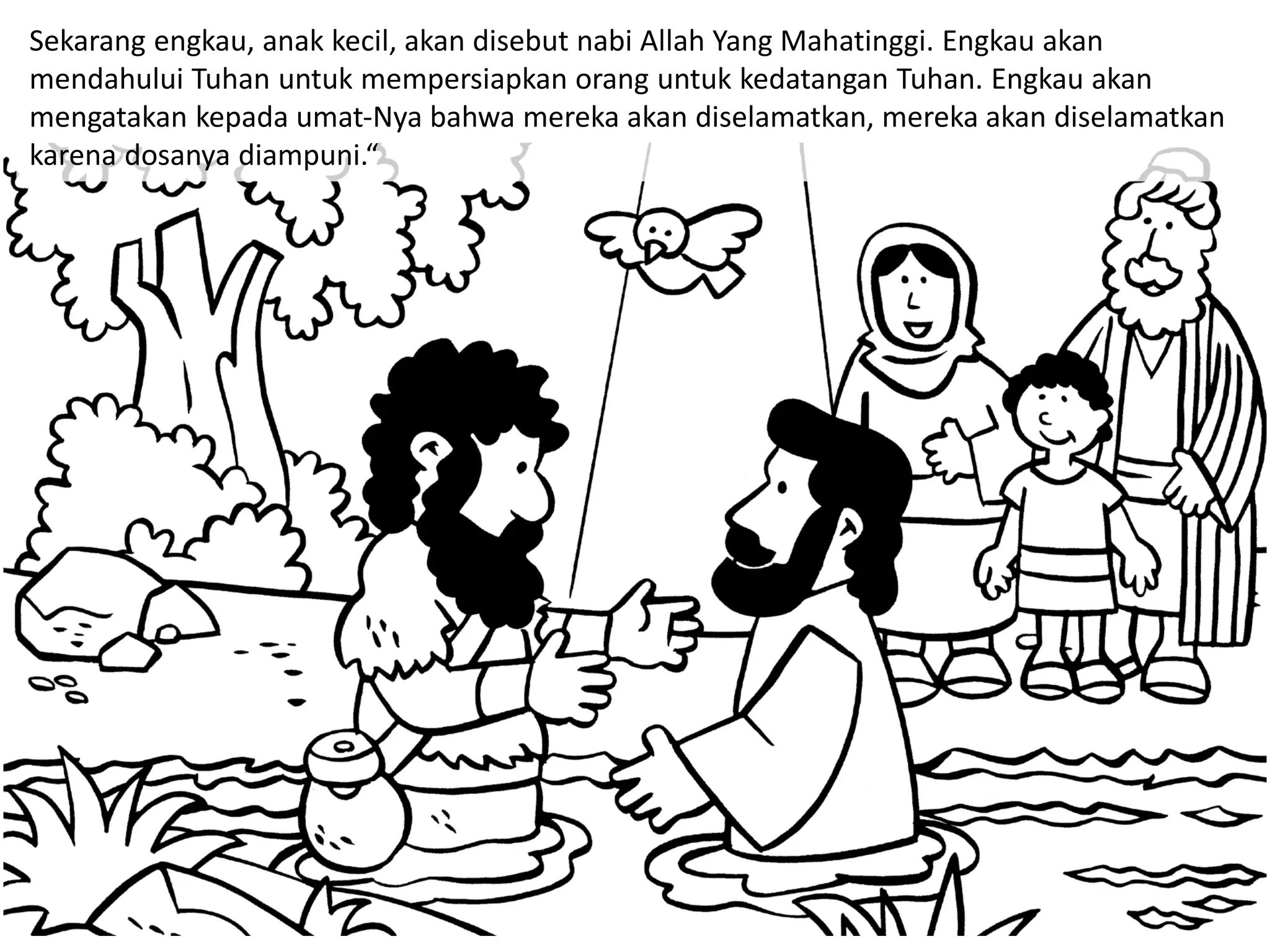 Kelahiran Yohanes Pembaptis: halaman mewarnai | PDF