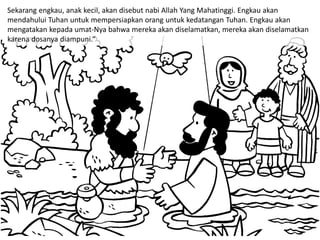 Kelahiran Yohanes Pembaptis: halaman mewarnai | PDF