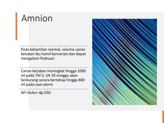 Kelainan Air Ketuban (hidramnion, oligohidramnion) | PPTX