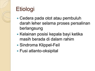 Kelainan pada tulang | PPT