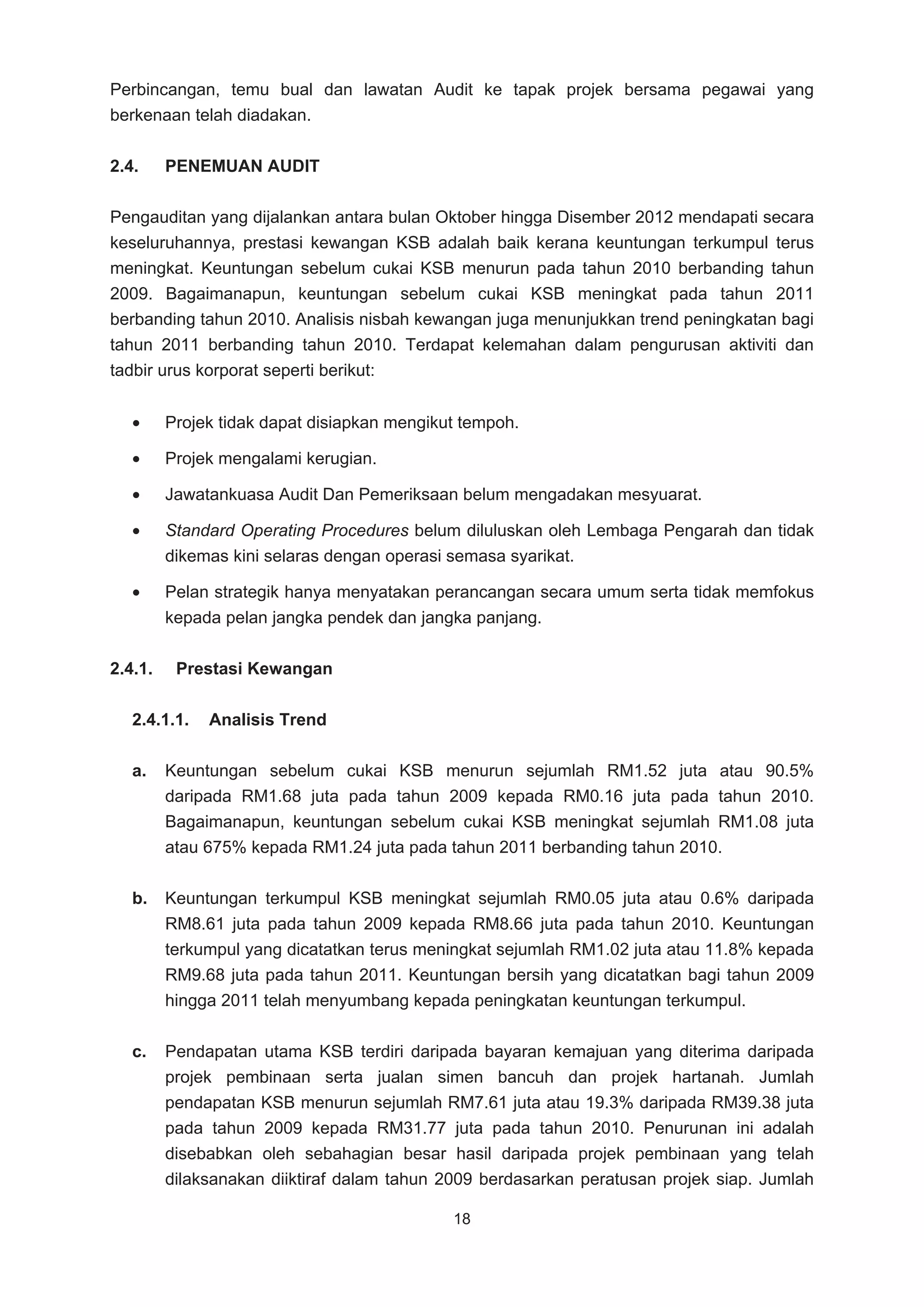 Laporan Ketua Audit Negara 2012 Negeri Kelantan Siri 3 | PDF
