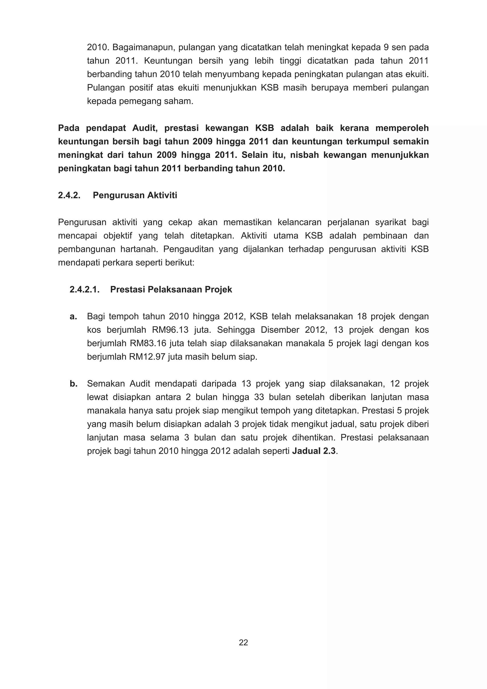 Laporan Ketua Audit Negara 2012 Negeri Kelantan Siri 3 | PDF