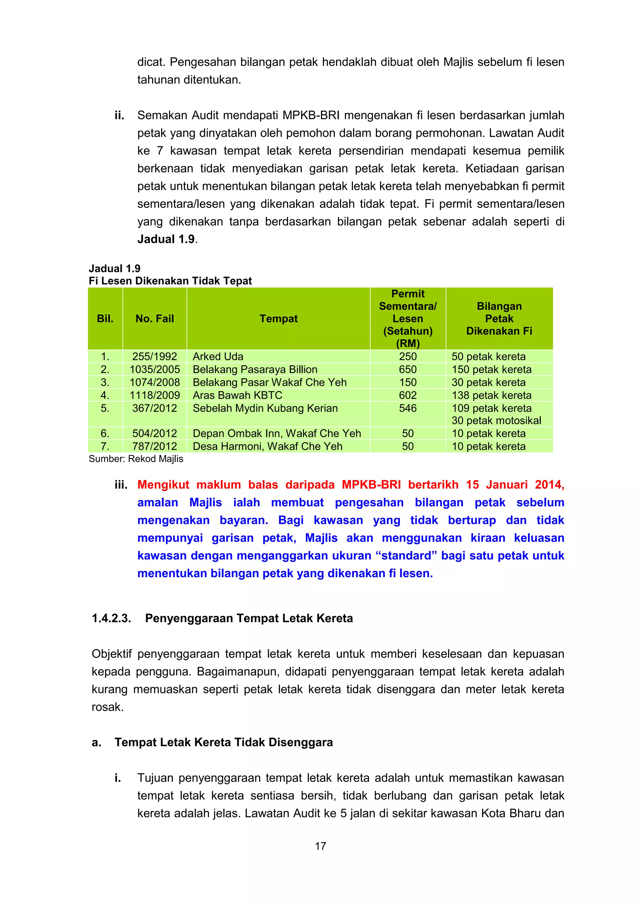 Laporan Ketua Audit Negara 2013 Siri 1 - Kelantan | PDF