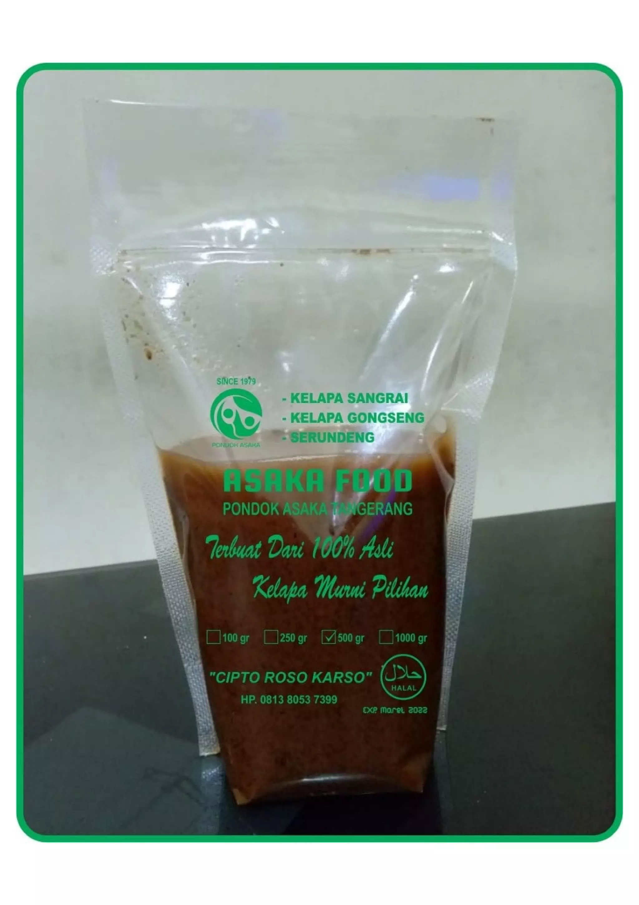 Produksi kelapa Gongseng/Kelapa Sangrai - Produksi Bumbu Asaka ...