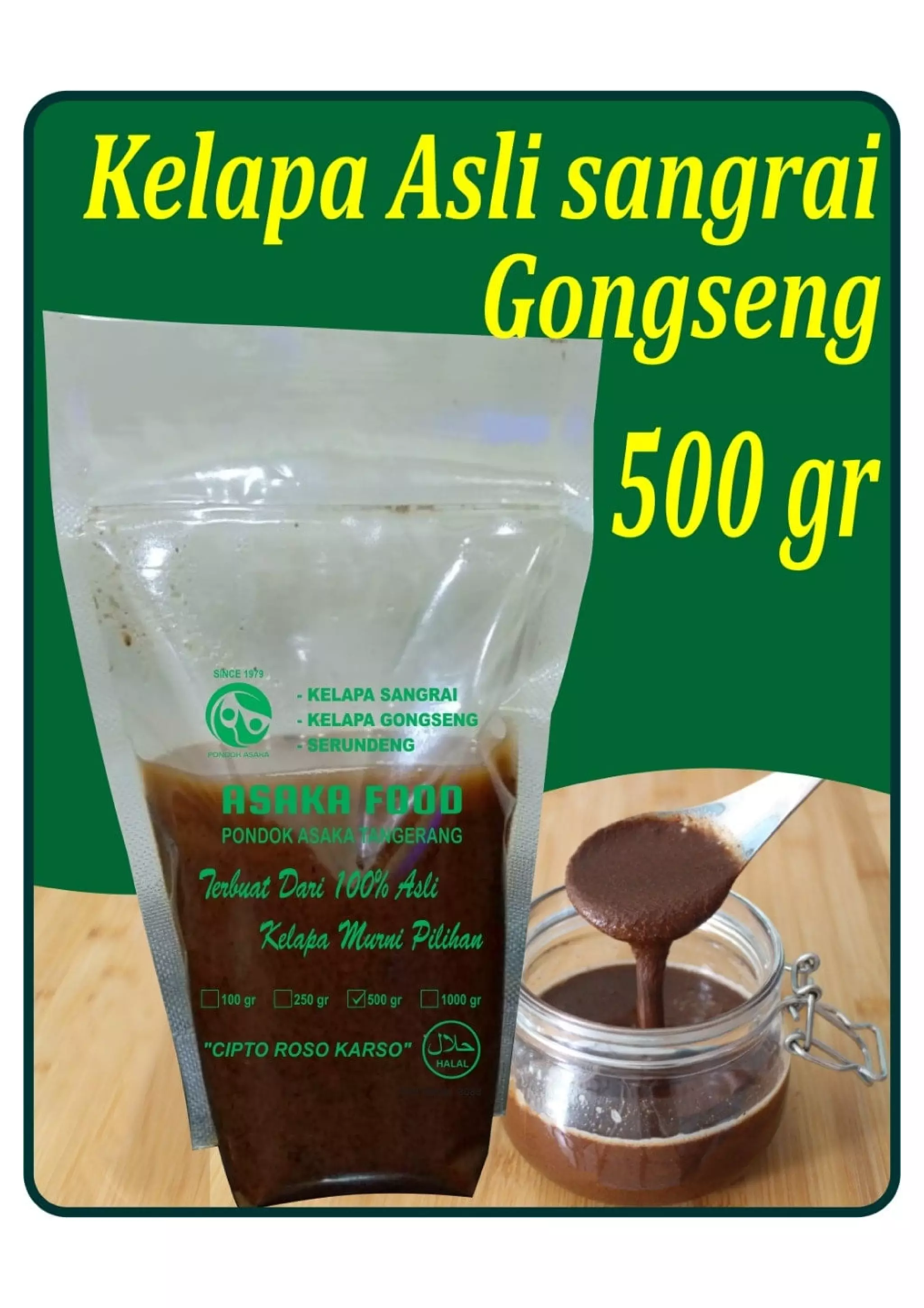 Produksi kelapa Gongseng/Kelapa Sangrai - Produksi Bumbu Asaka ...