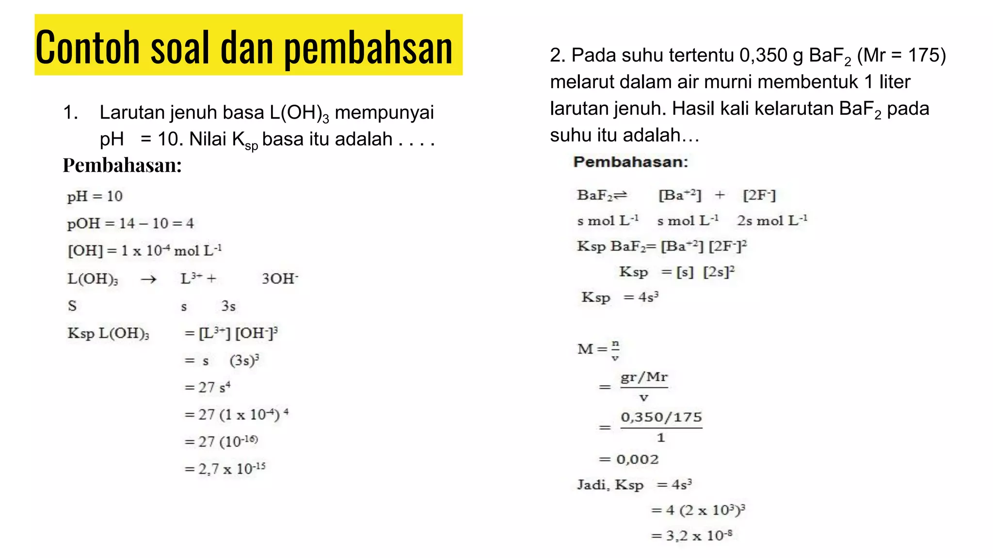 Kelarutan dan hasil kali kelarutan | PDF