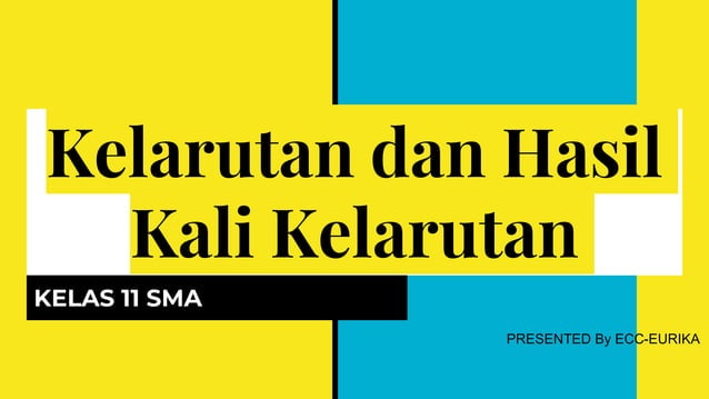 Kelarutan dan hasil kali kelarutan | PDF