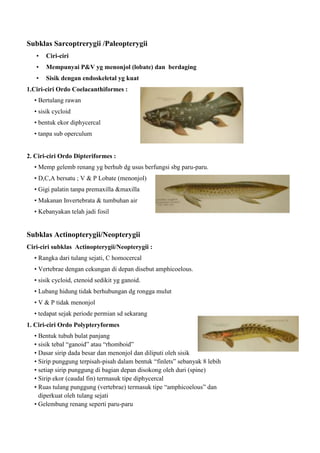 Kelas ikan-osteichthyes1 | DOCX