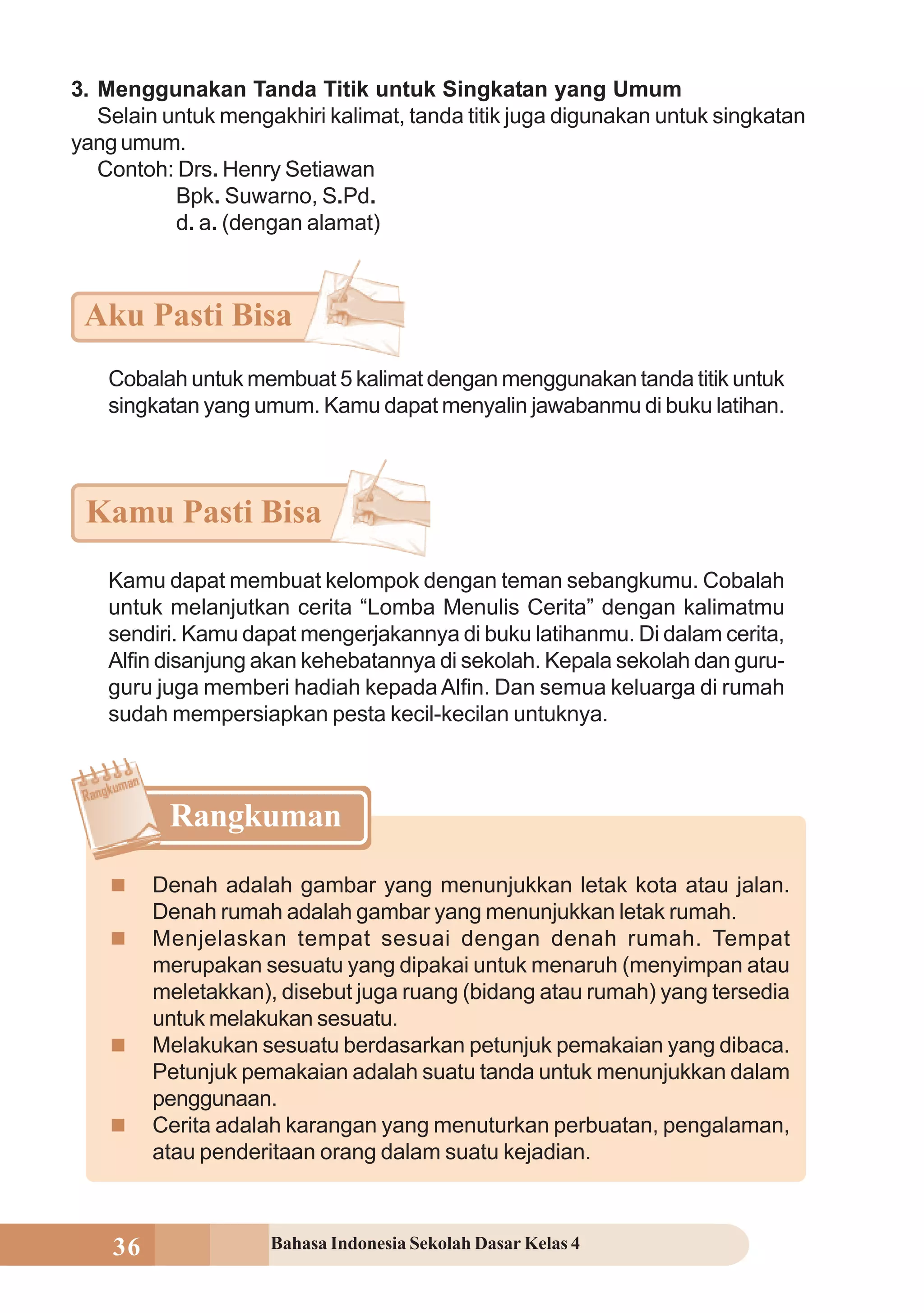 Kelas Iv Sd Bahasa Indonesia Umri Nuraini | PDF