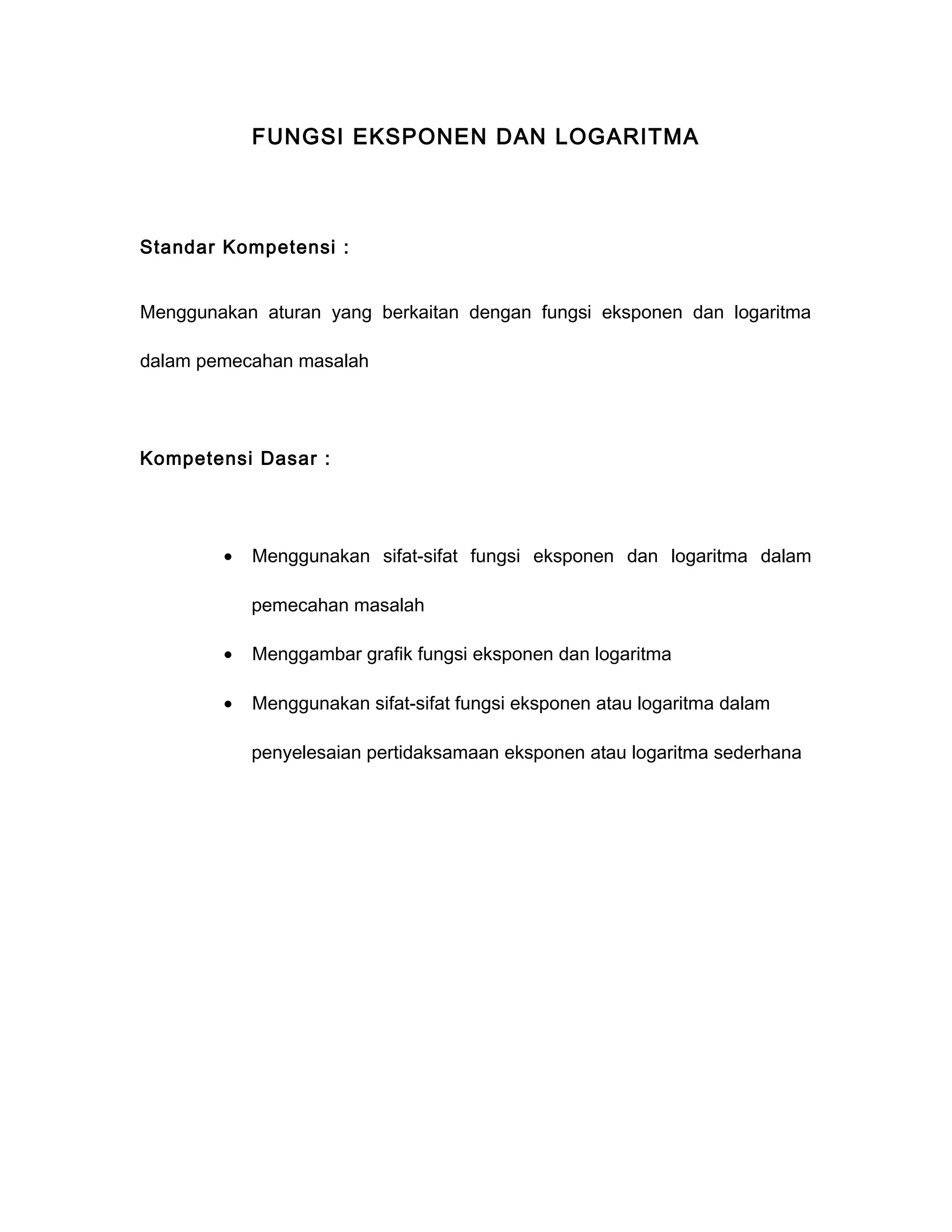 Kelas x-eksponen-dan-logaritma | DOC