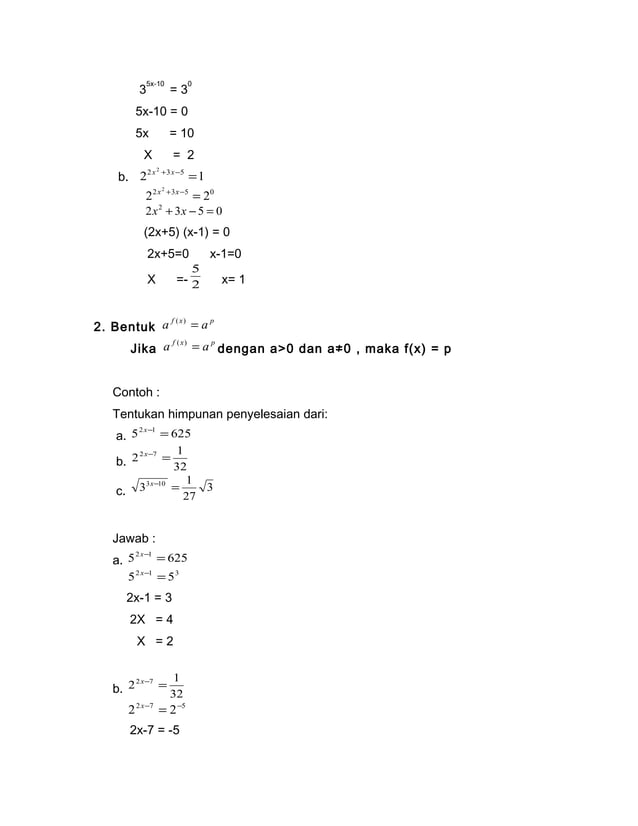 Kelas x-eksponen-dan-logaritma | PDF