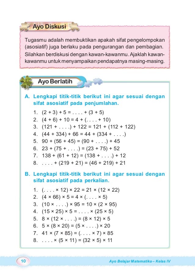 Kelas04 ayo belajar-matematika-burhan-ary | PDF
