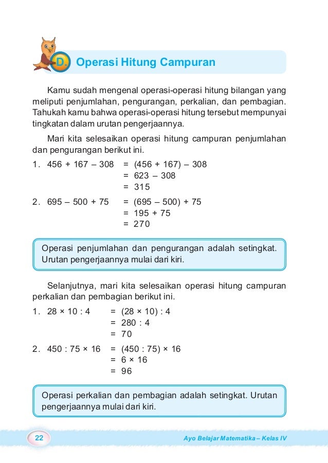 Kelas04 ayo belajar-matematika-burhan-ary | PDF