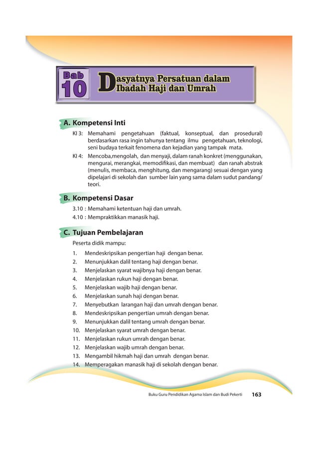 Kelas 09 SMP Pendidikan Agama Islam dan Budi Pekerti RPP Bab 10 | PDF
