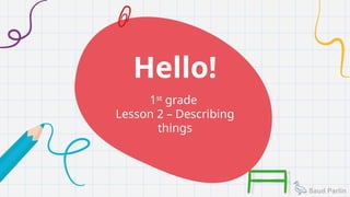 English Learning: Describe The Classroom.pptx