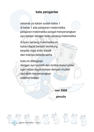 Senang Matematika 1 Untuk SD/MI Kelas I | PDF