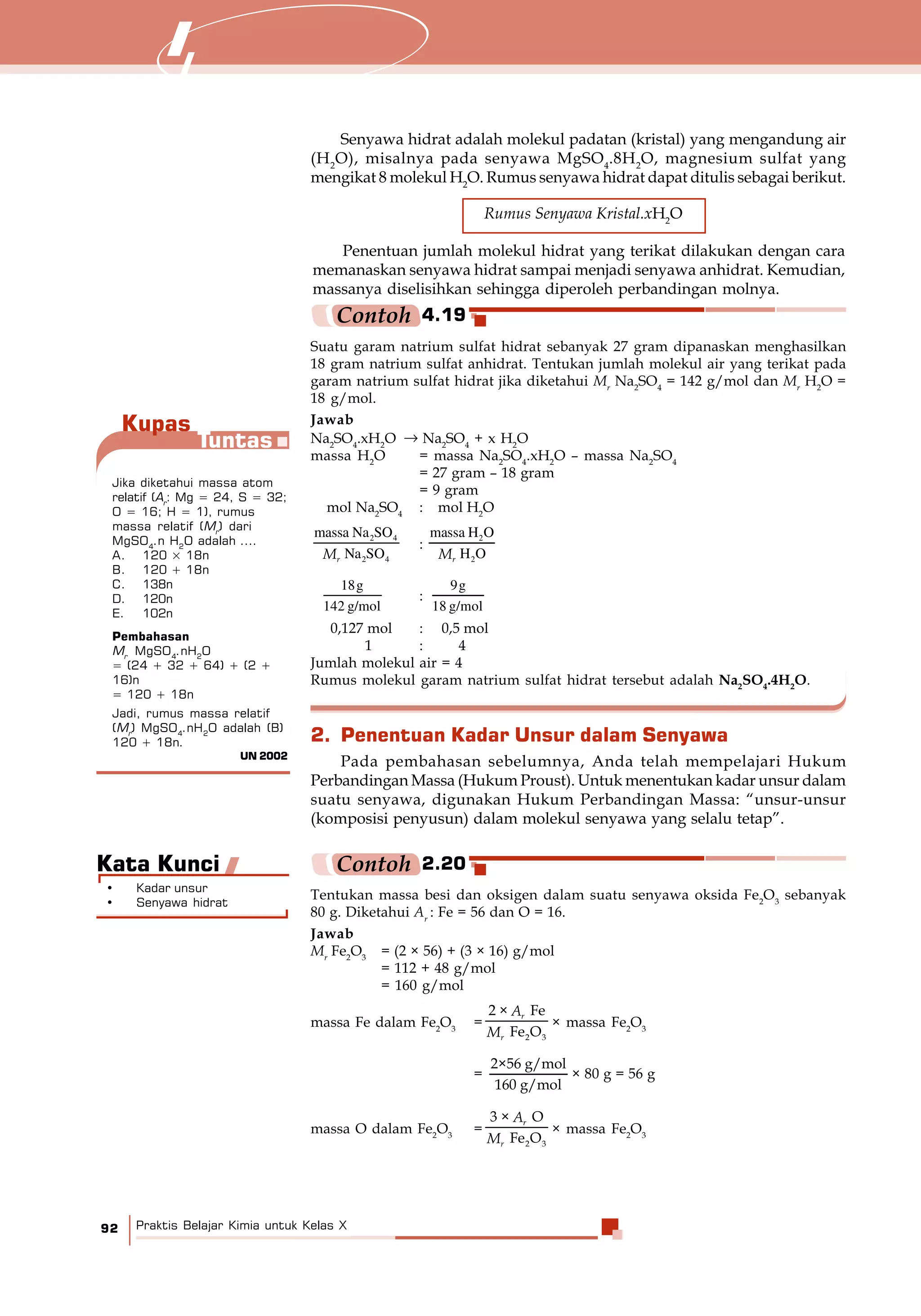 Buku Kimia (Kurikulum 2013) Kelas 10 SMA | PDF