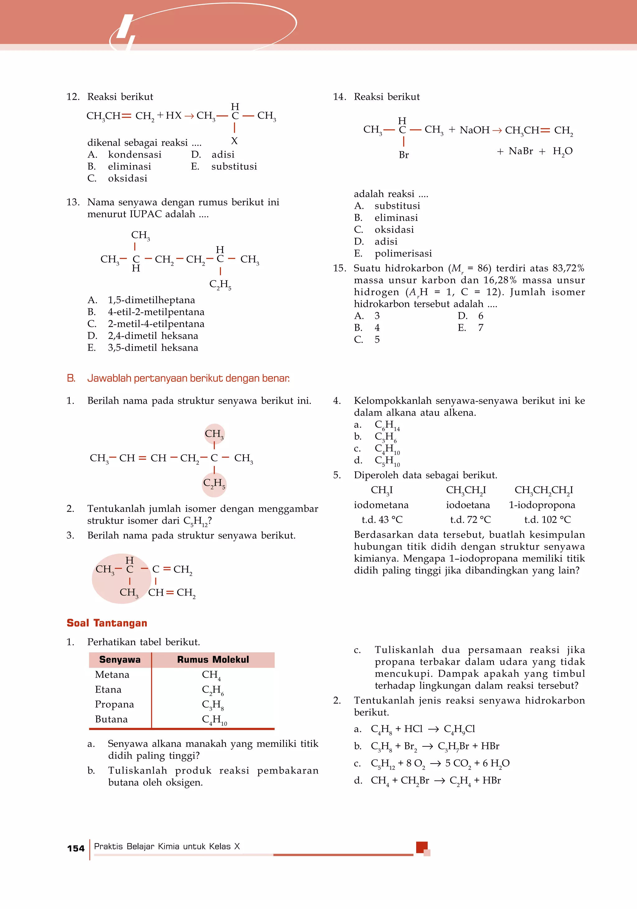 Buku Kimia (Kurikulum 2013) Kelas 10 SMA | PDF