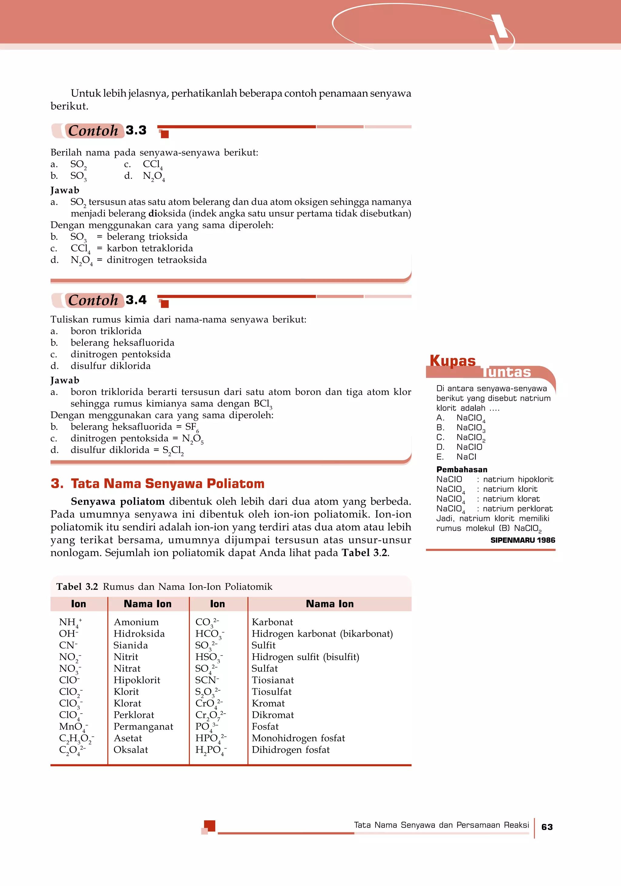 Buku Kimia (Kurikulum 2013) Kelas 10 SMA | PDF