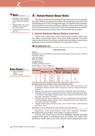 Buku Kimia (Kurikulum 2013) Kelas 10 SMA | PDF