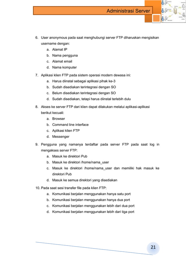Kelas 10 smk_administrasi_server_2 | PDF