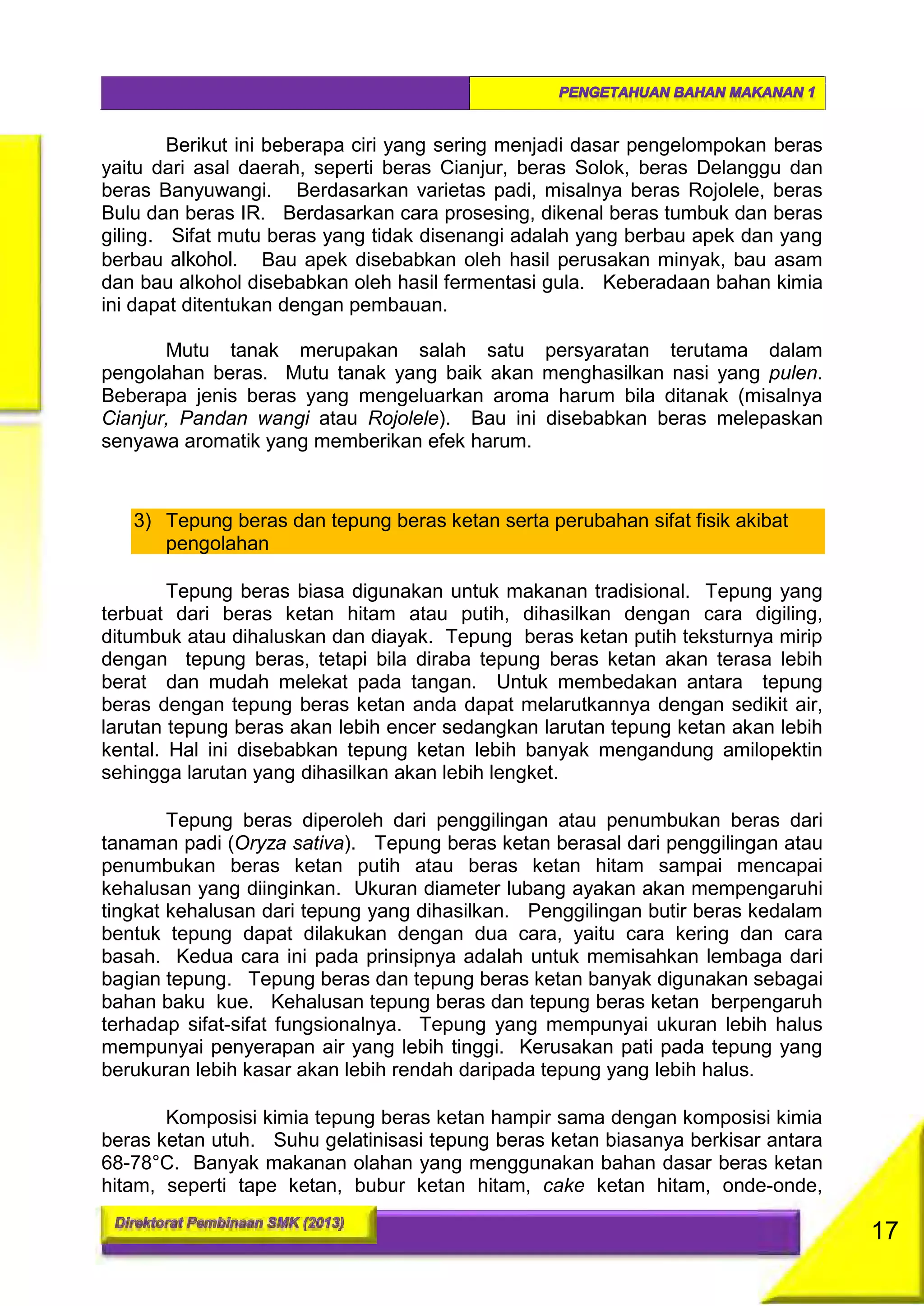 Buku pengetahuan bahan makanan | PDF