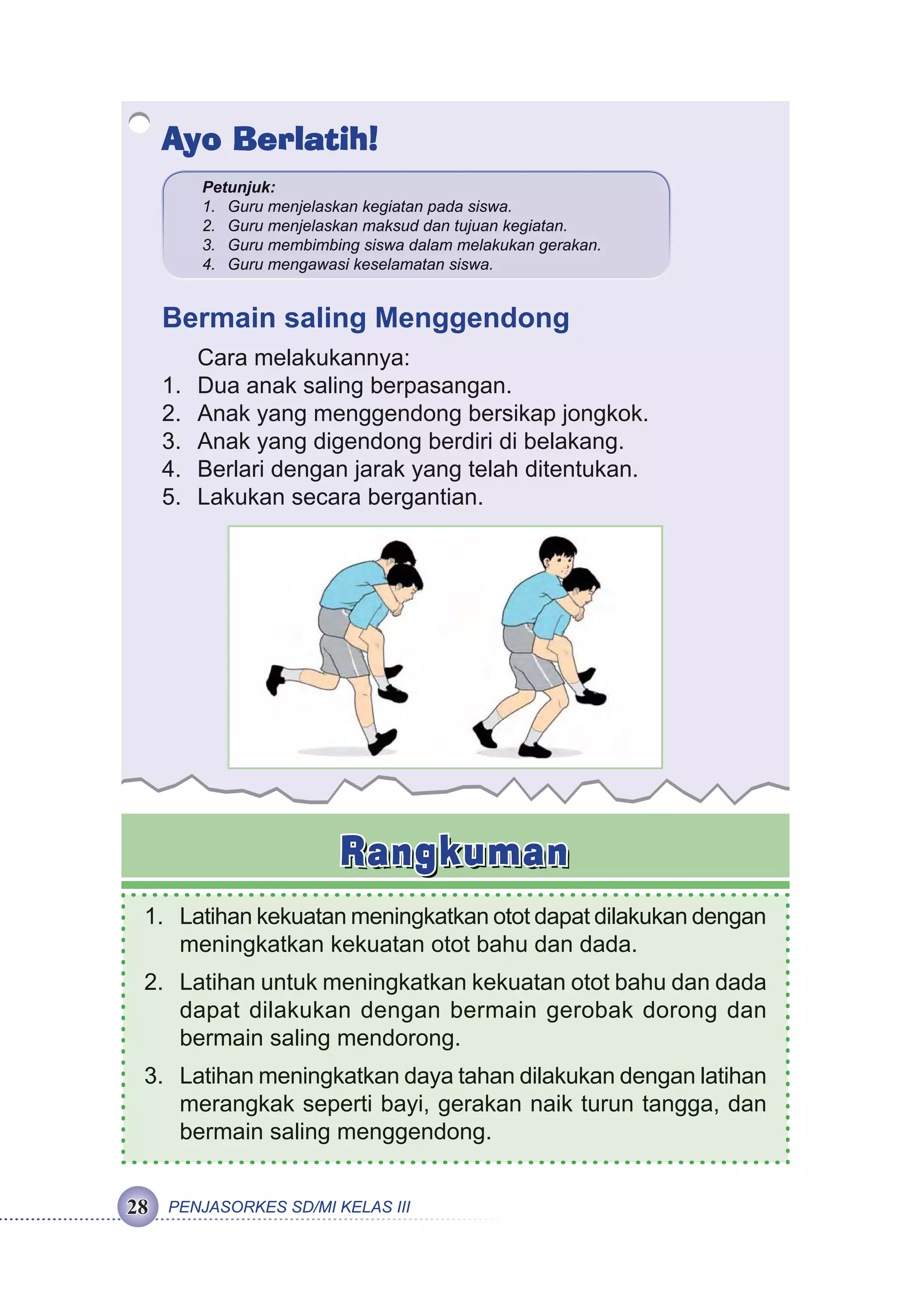 BAHAN AJAR PENJASORKES KELAS 3 | PDF