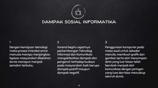 Dampak Sosial Informatika | Kelas 7 | Semester 2 | pertemuan 1 | PPTX
