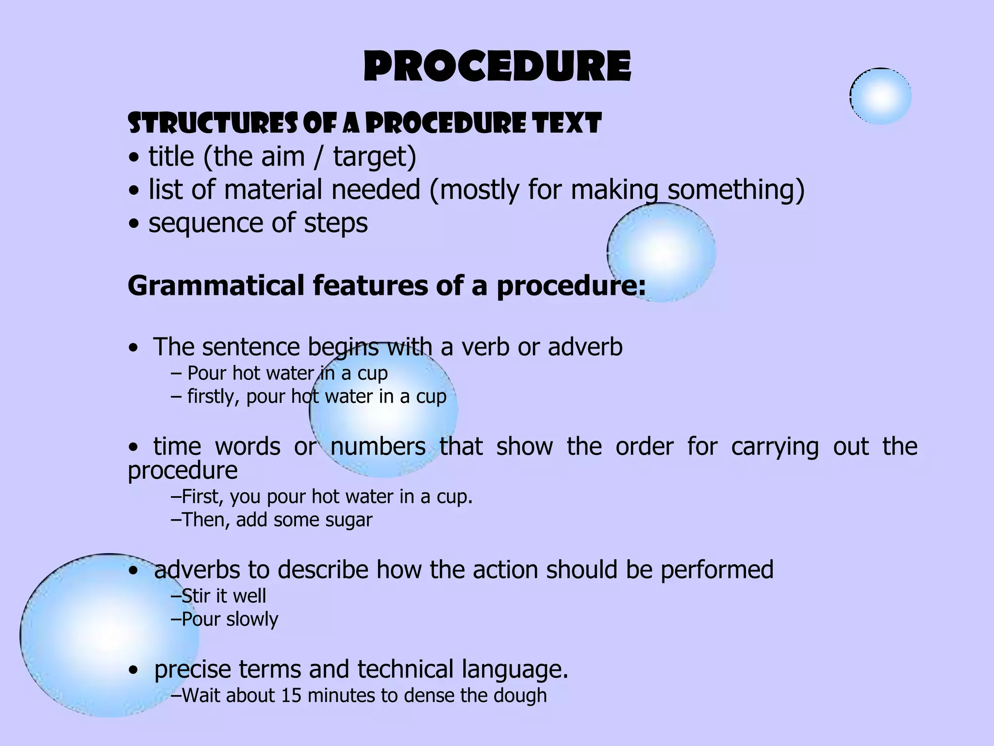 Kelas 7 procedure | PPTX