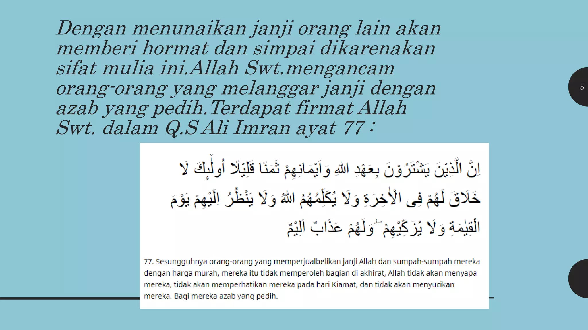 Kelas 9.Bab 2 Jujur dan Menepati janji | PPTX