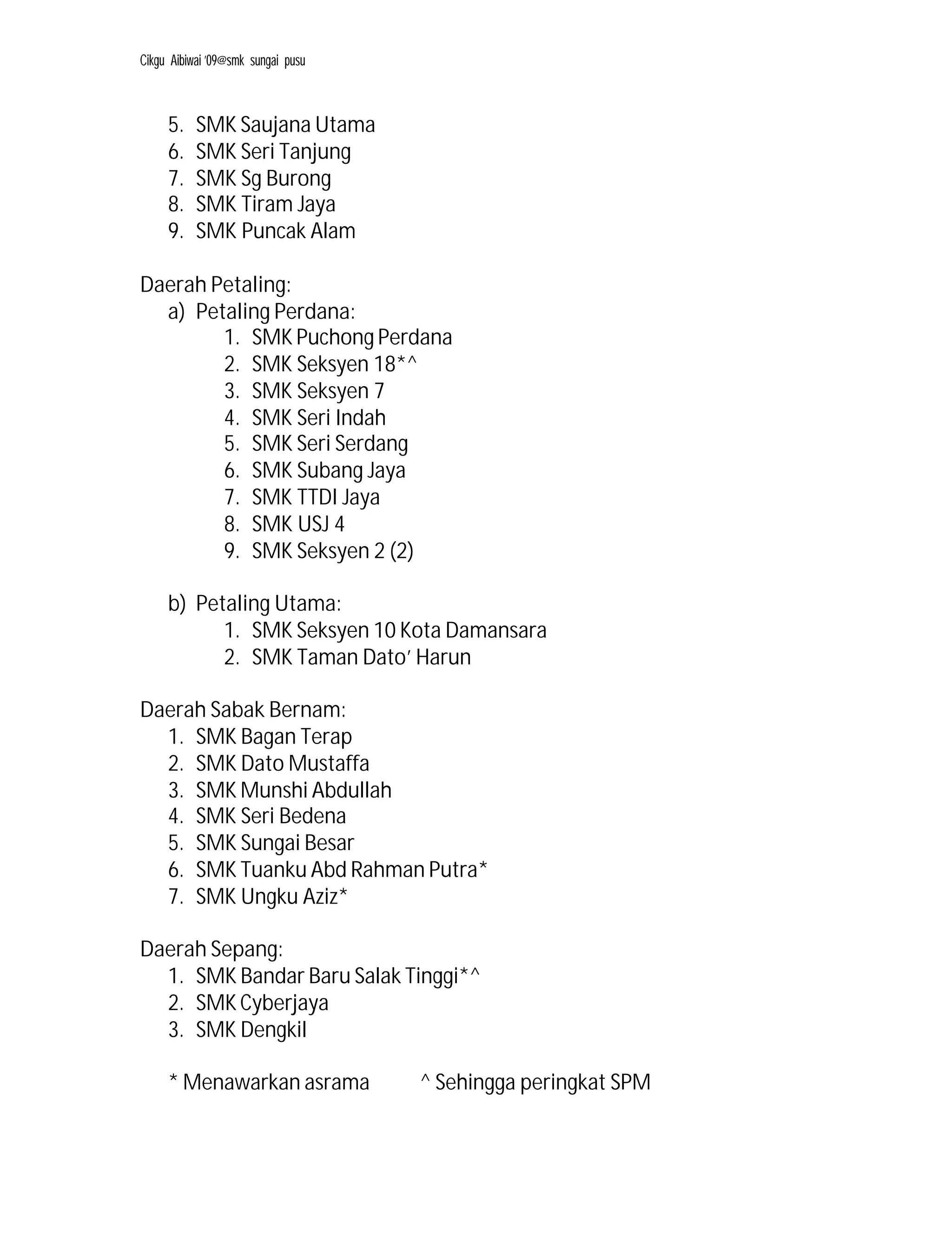 Kelas aliran agama selangor | PDF